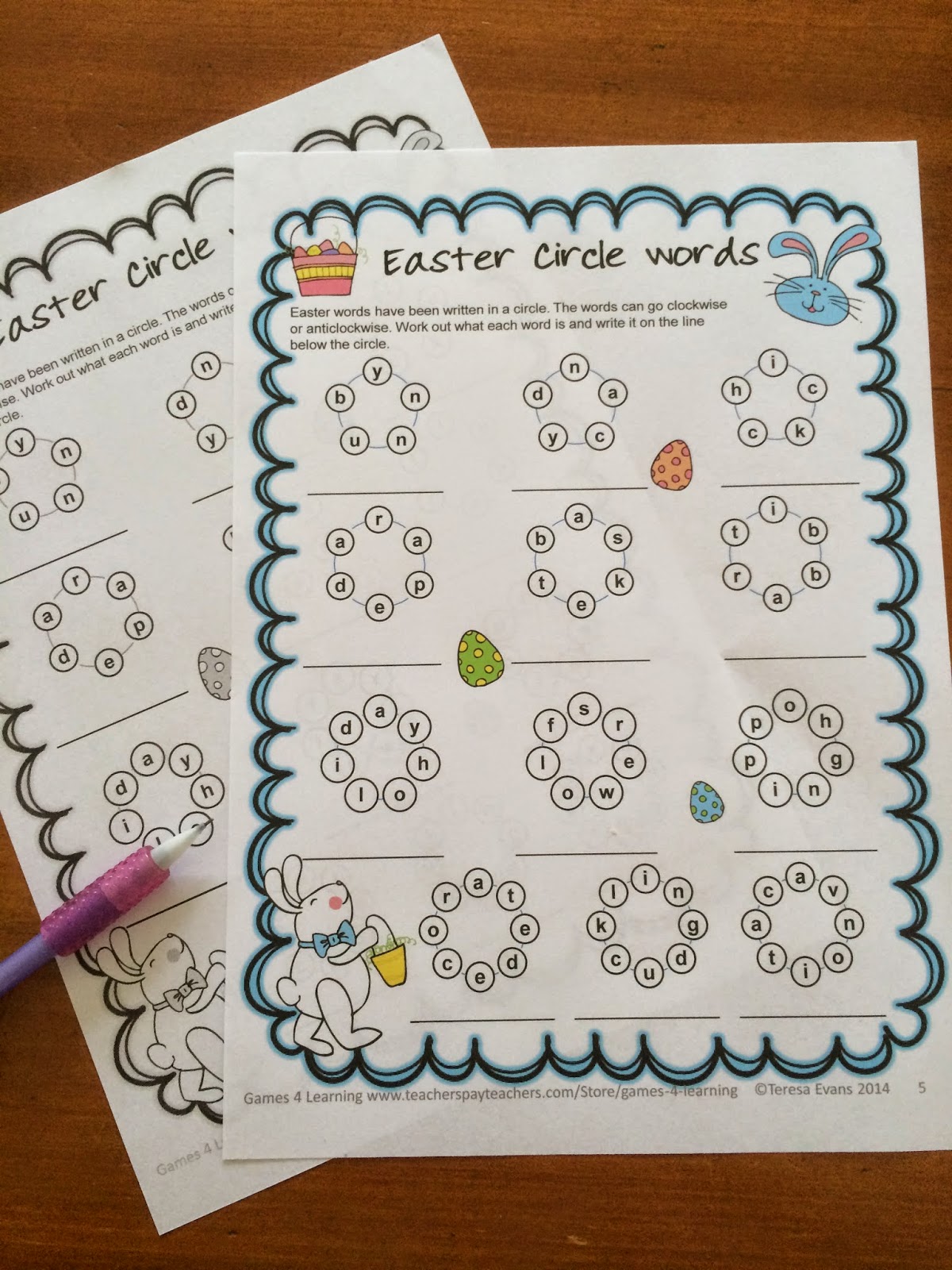 Fun Games 4 Learning: Easter Literacy Freebies